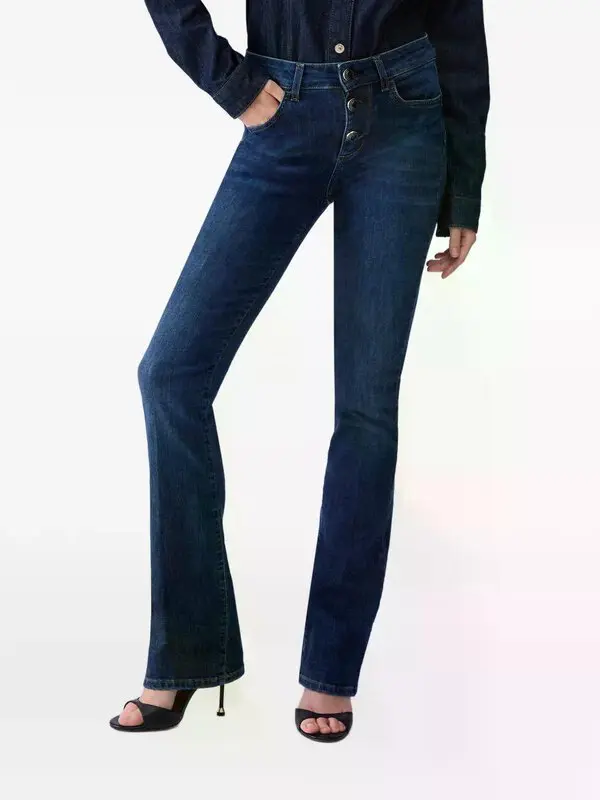 Liu Jo Logo-patch Skinny Jeans - Blue
