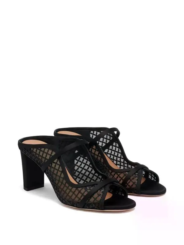 MALONE SOULIERS Norah Sequin Embellished Mesh Sandals
