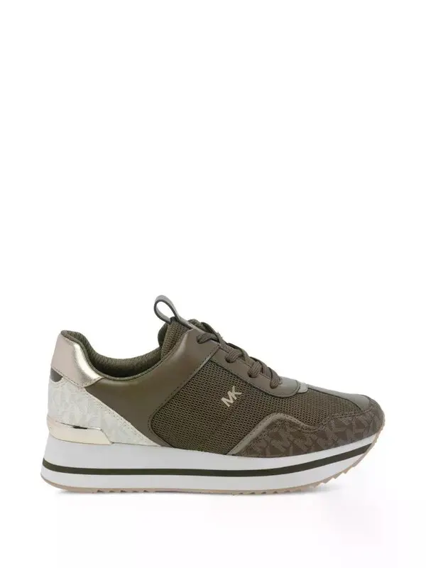 Michael Kors Raina Logo-print Sneakers - Green
