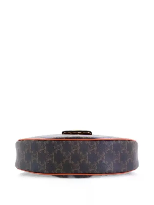 Celine Ava Triomphe Shoulder Bag In Triomphe Coated Canvas