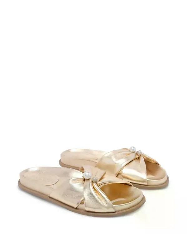 JIMMY CHOO Rafi Pearl-detail Sandals