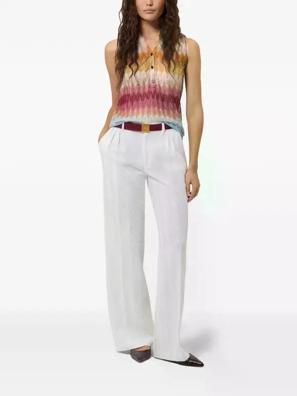 Missoni Zigzag-knit Sleeveless Top