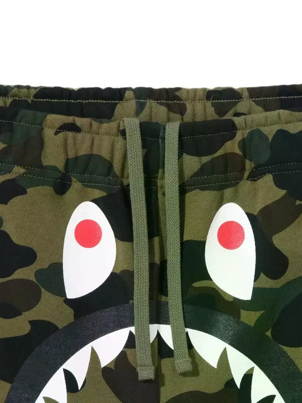 A BATHING APE Shark Camouflage Print Shorts