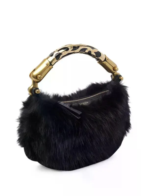 Balmain Mini Faux-fur Tote Bag