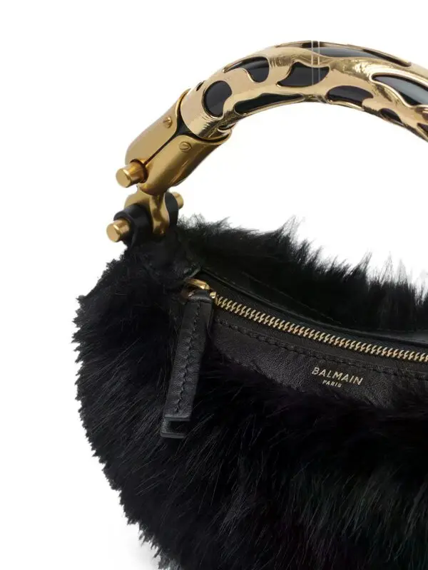 Balmain Mini Faux-fur Tote Bag