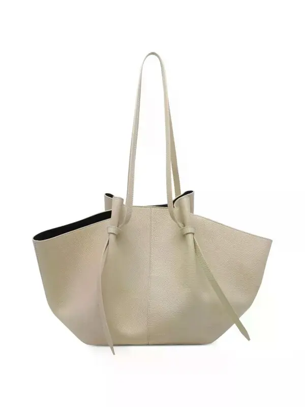 Yuzefi Mochi Leather Shoulder Bag - Neutrals
