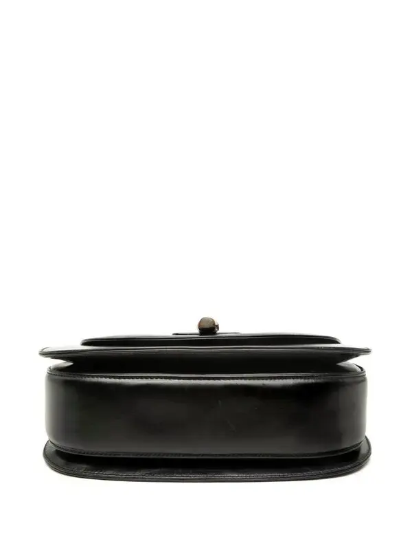 Gucci Calfskin Bamboo Night Satchel - Black