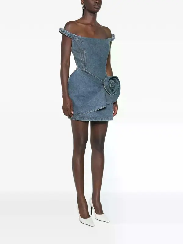Magda Butrym Off-the-shoulder Floral Mini Dress