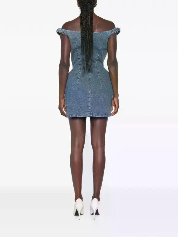 Magda Butrym Off-the-shoulder Floral Mini Dress