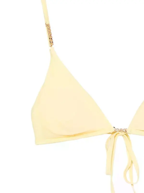 Karl Lagerfeld Chain-link Triangle Bikini Top