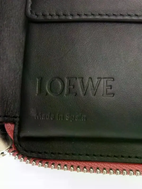 Loewe 2000-2026 Leather Anagram Square Zip Wallet Small Wallets