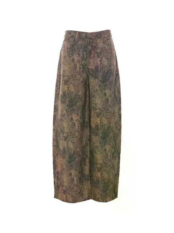 Liu Jo Paisley-print Wide-leg Jeans