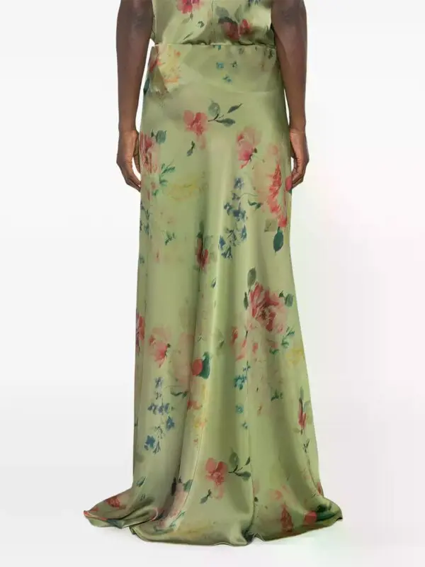 MARQUES' ALMEIDA Floral Print Maxi Skirt