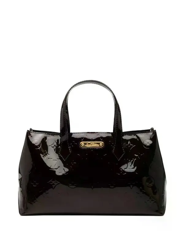 LOUIS VUITTON Monogram Vernis Wilshire Pm Handbag - Purple