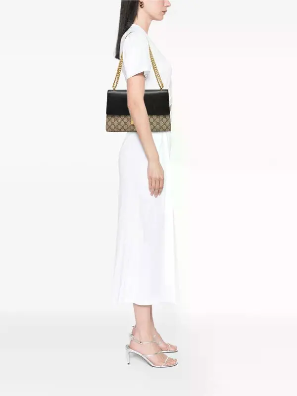 Gucci Medium Gg Supreme Padlock Shoulder Bag