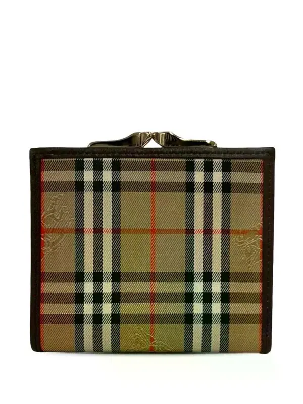 Burberry 20th Century Haymarket Check Canvas Bifold Wallet Small Wallets