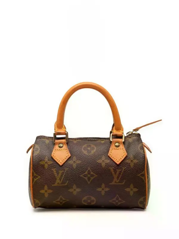 LOUIS VUITTON Monogram Mini Speedy Hl Satchel