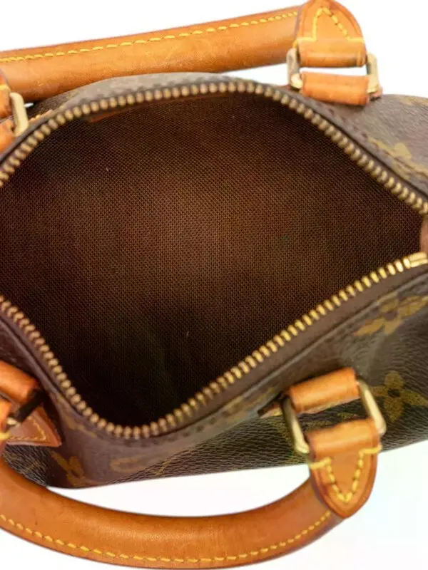 LOUIS VUITTON Monogram Mini Speedy Hl Satchel