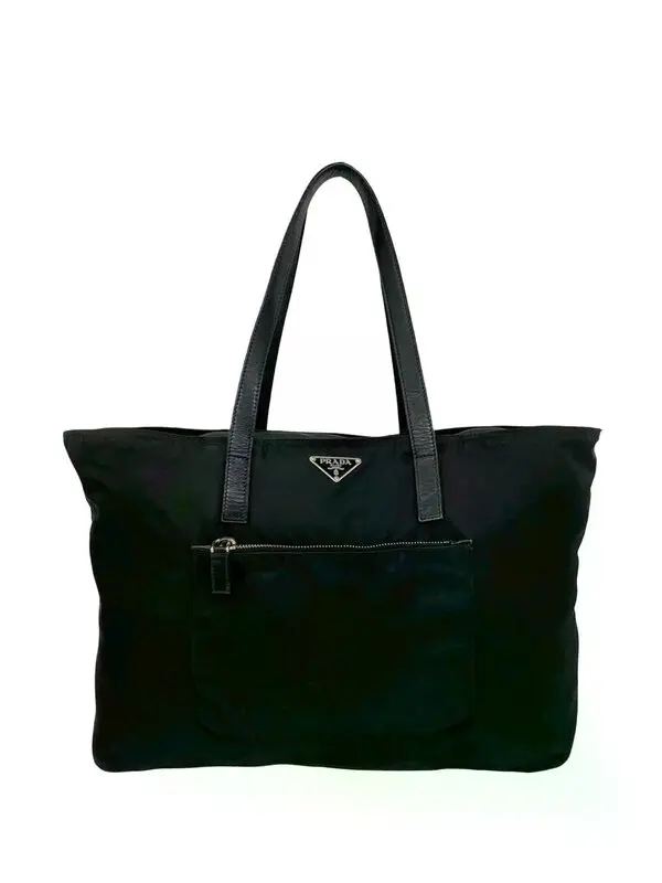 Prada Tessuto Zip Tote Bag - Black