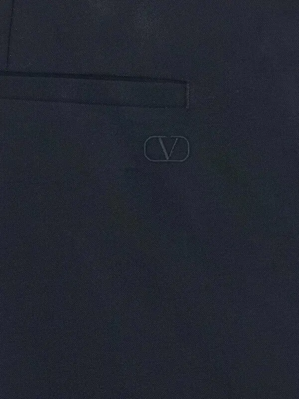 Valentino Garavani Tailored Trousers With Embroidered Logo