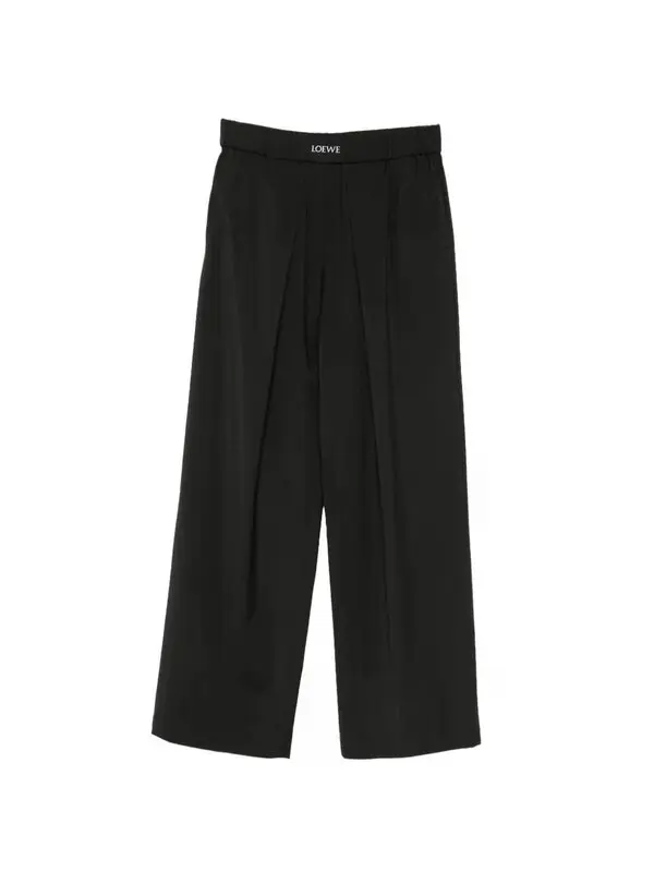 Loewe Logo Patch Pleated Trousers