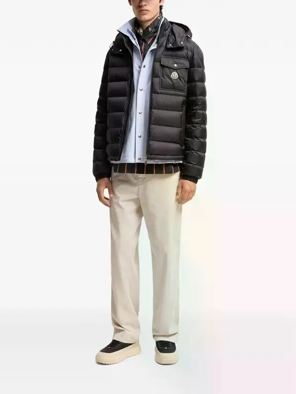 Moncler Verith Hooded Short Down Jacket - Black