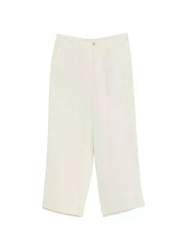 Emporio Armani Crinkled Finish Pocket Trousers - Neutrals