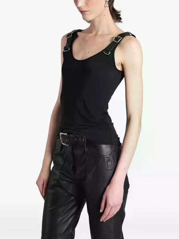 ANGELICA MONTINI Buckle-strap Tank Top