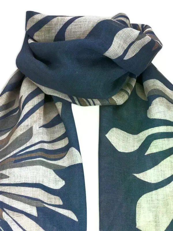 Brunello Cucinelli Floral-print Frayed Scarf