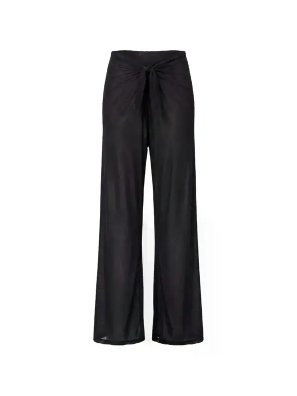 NICHOLAS Tidal Wide-leg Trousers - Black