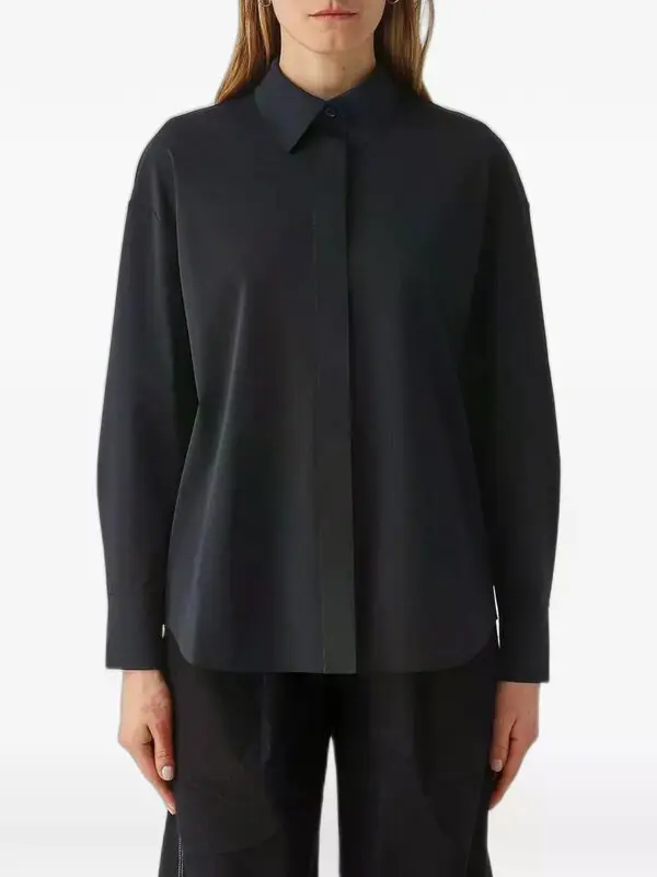 Max Mara Long-sleeved Shirt - Blue