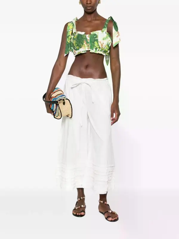 Farm Rio Tropical Print Crop Top
