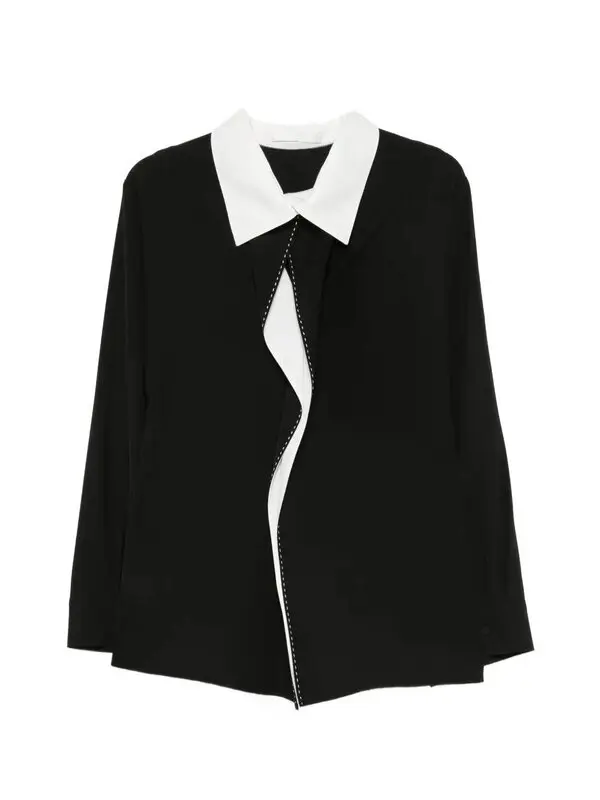 YCH Contrast Collar Blouse