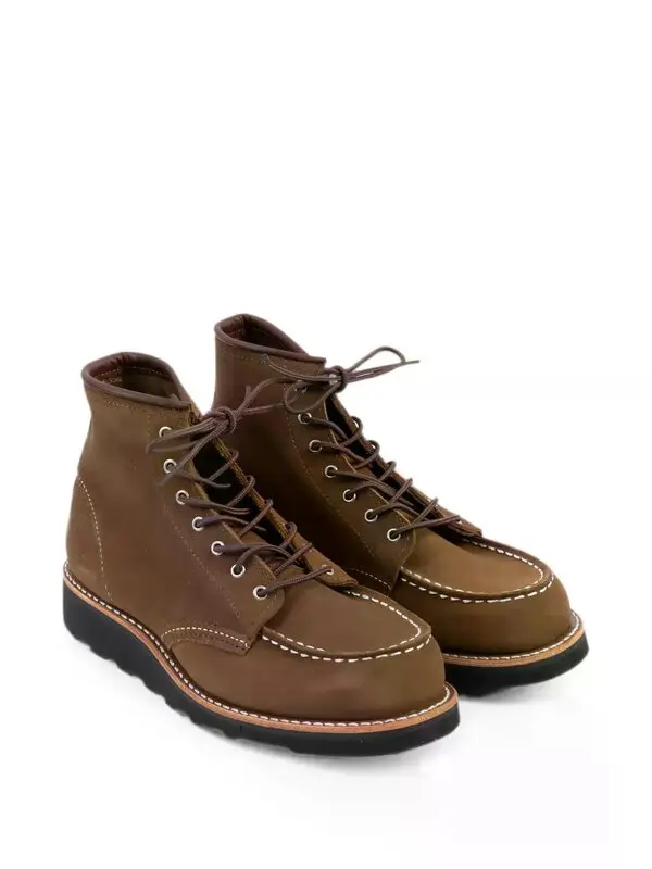 Red Wing Moc Toe Ankle Boots - Brown