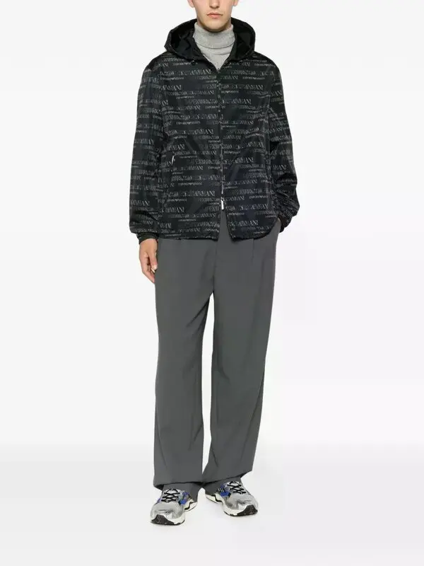 Emporio Armani Logo Pattern Reversible Jacket