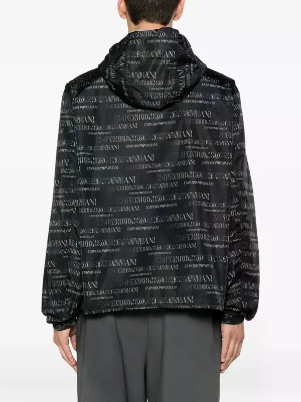 Emporio Armani Logo Pattern Reversible Jacket