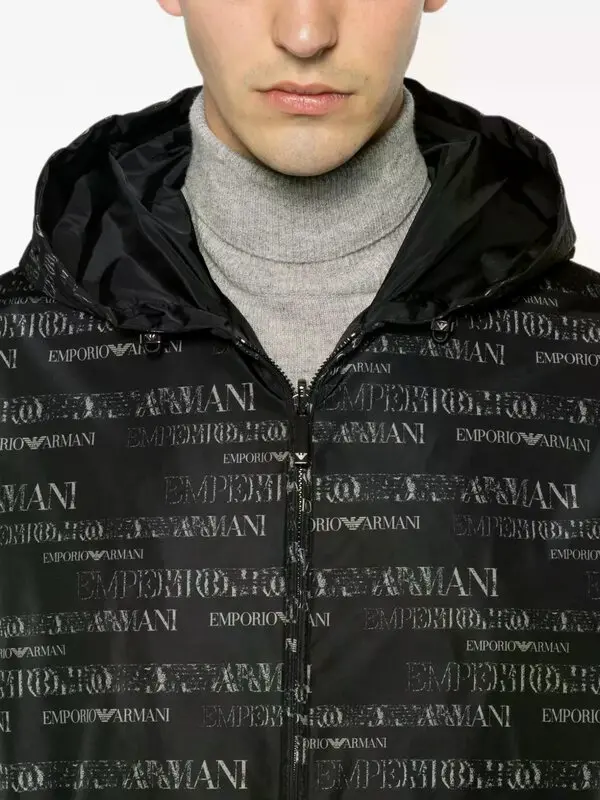 Emporio Armani Logo Pattern Reversible Jacket