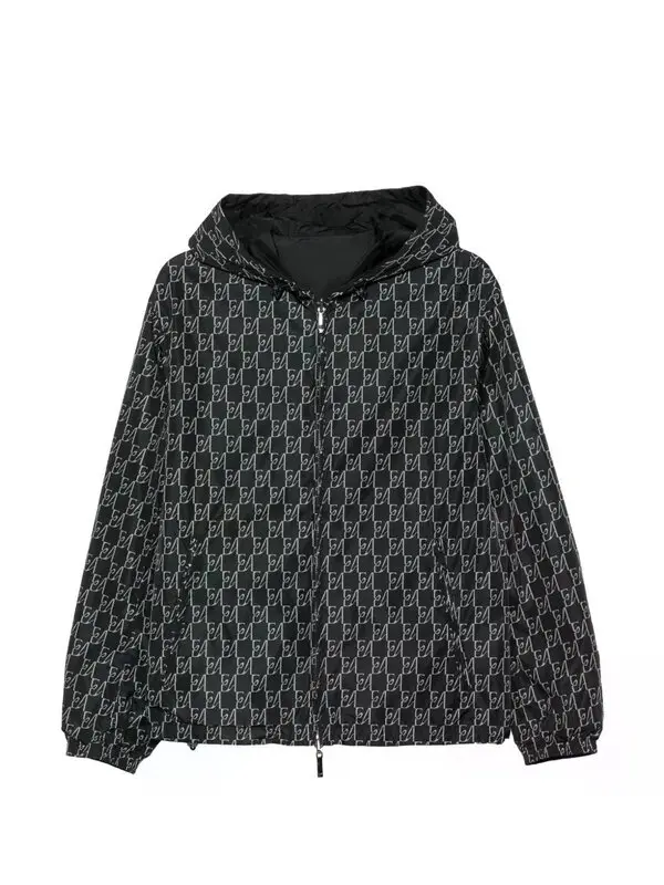 Emporio Armani Monogram Print Reversible Jacket