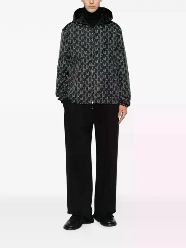 Emporio Armani Monogram Print Reversible Jacket
