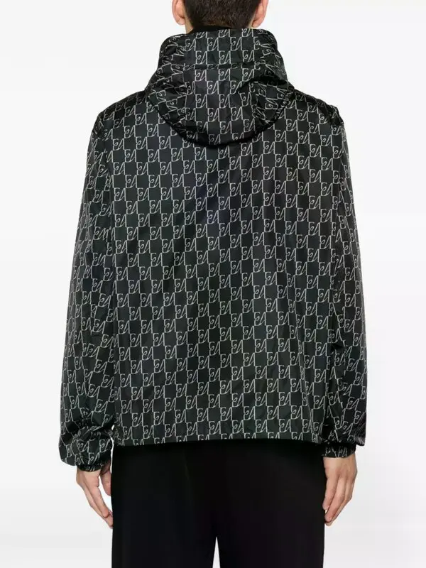 Emporio Armani Monogram Print Reversible Jacket