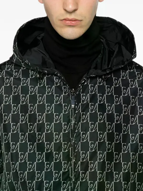 Emporio Armani Monogram Print Reversible Jacket