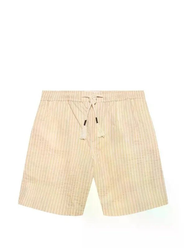 Orlebar Brown Sonoran Striped Seersucker Shorts - Neutrals