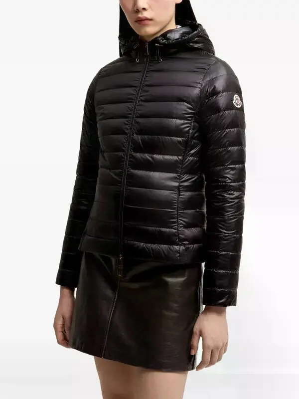Moncler Quilted Hooded Jacket - Black
