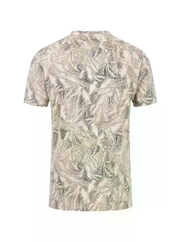 Armani Exchange Leaf-print Logo T-shirt