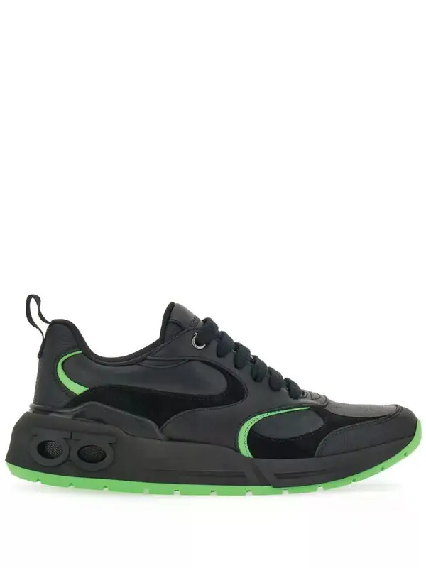 FERRAGAMO Two-tone Lace-up Sneakers
