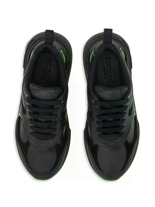 FERRAGAMO Two-tone Lace-up Sneakers