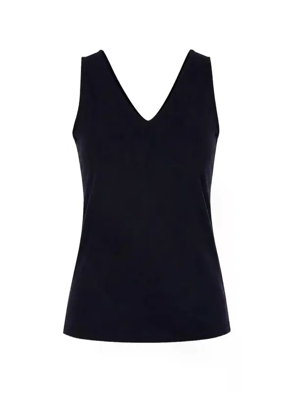 Malìparmi V-neck Sleeveless Top - Black