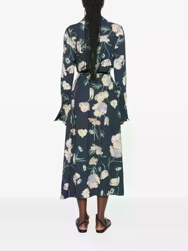 Erdem Floral Print Midi Dress