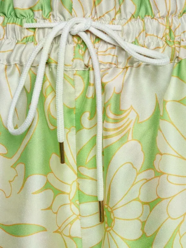 Sandro Daisy Print Sateen Shorts