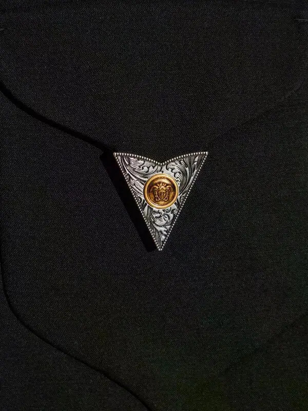 Versace Appliqué Wool Waistcoat